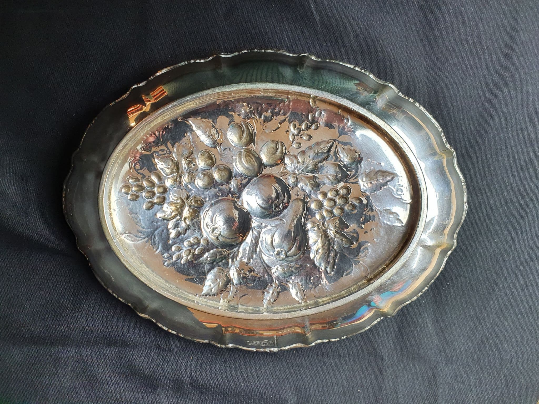 White Star Line 1st Class Oval Silver Fruit Dish