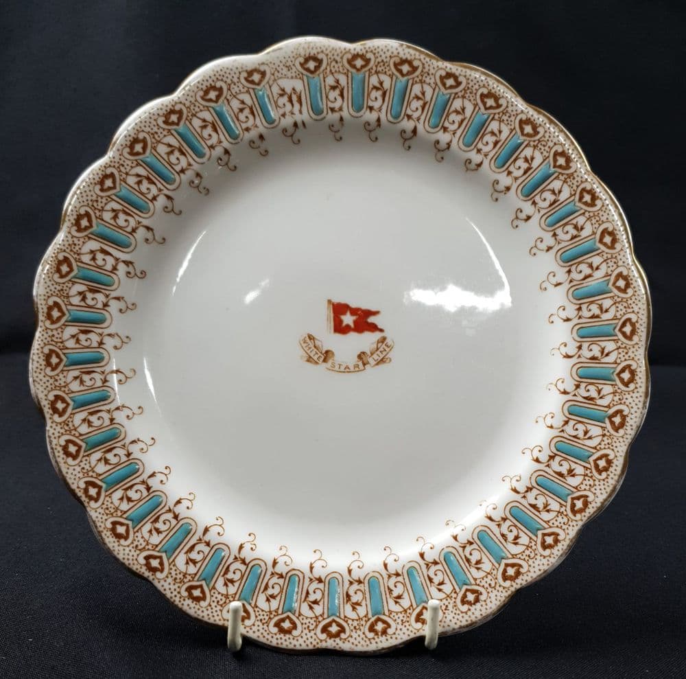 White Star Line 1st Class "Wisteria" Pattern Salad Plate