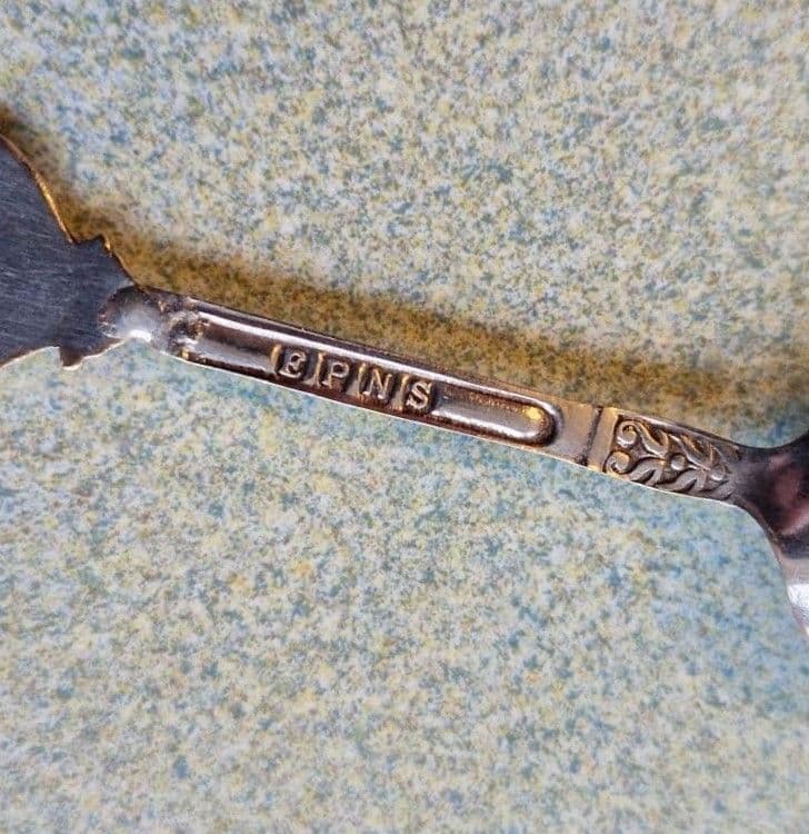 White Star Line RMS Majestic Souvenir Enamel/Silver Spoon