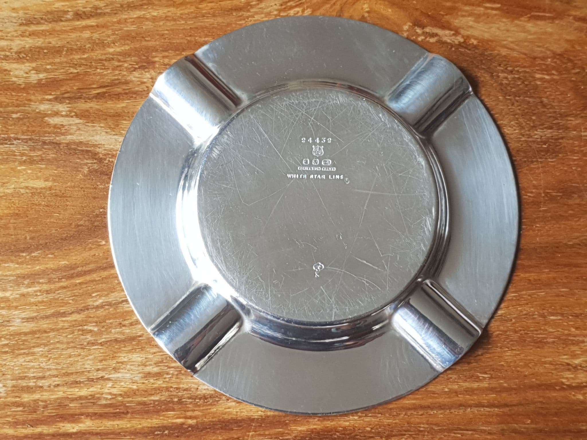 White Star Line Silver-Plated Ashtray