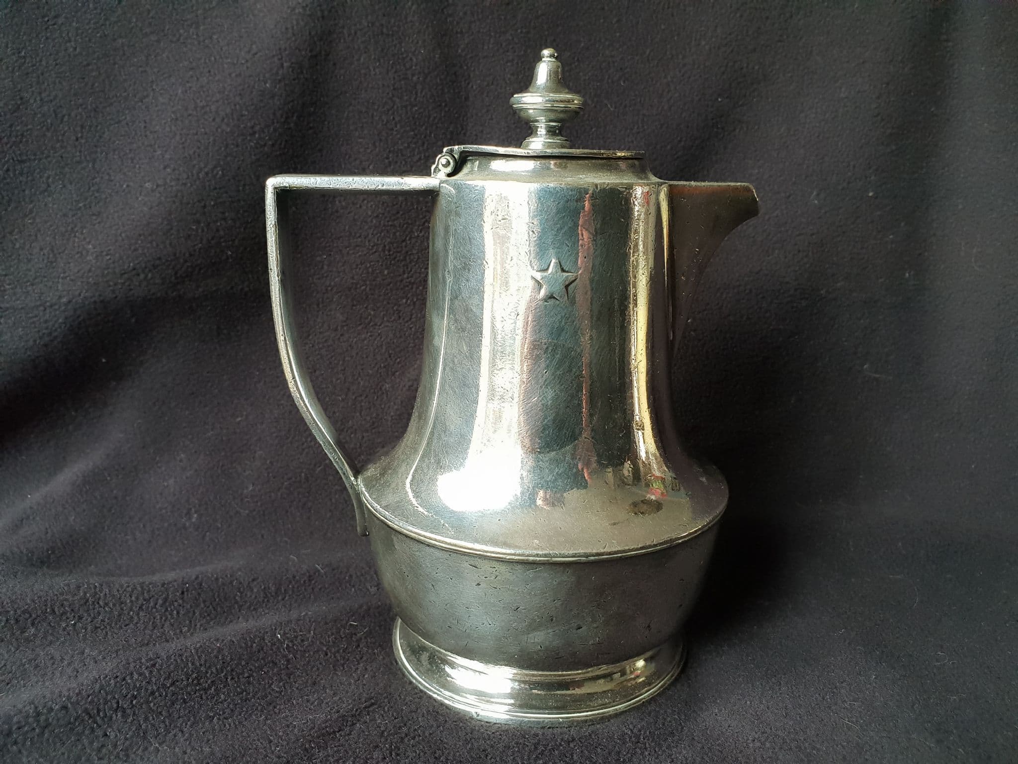 White Star Line Silverplated Chocolate Pot
