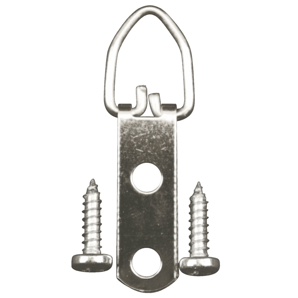 2 Hole Heavy Duty Picture Hangers x 50 with screws RRP 6 34