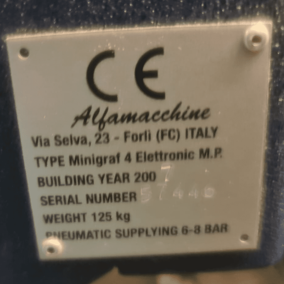 Alfamacchine U600 Multi Channel Underpinner | Second hand