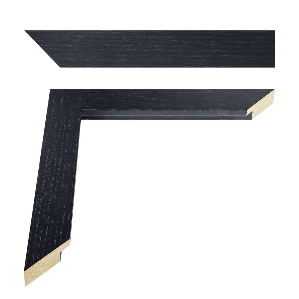 Flat Black MDF Moulding 30mm x 15mm - 4 x ONE METRE lengths