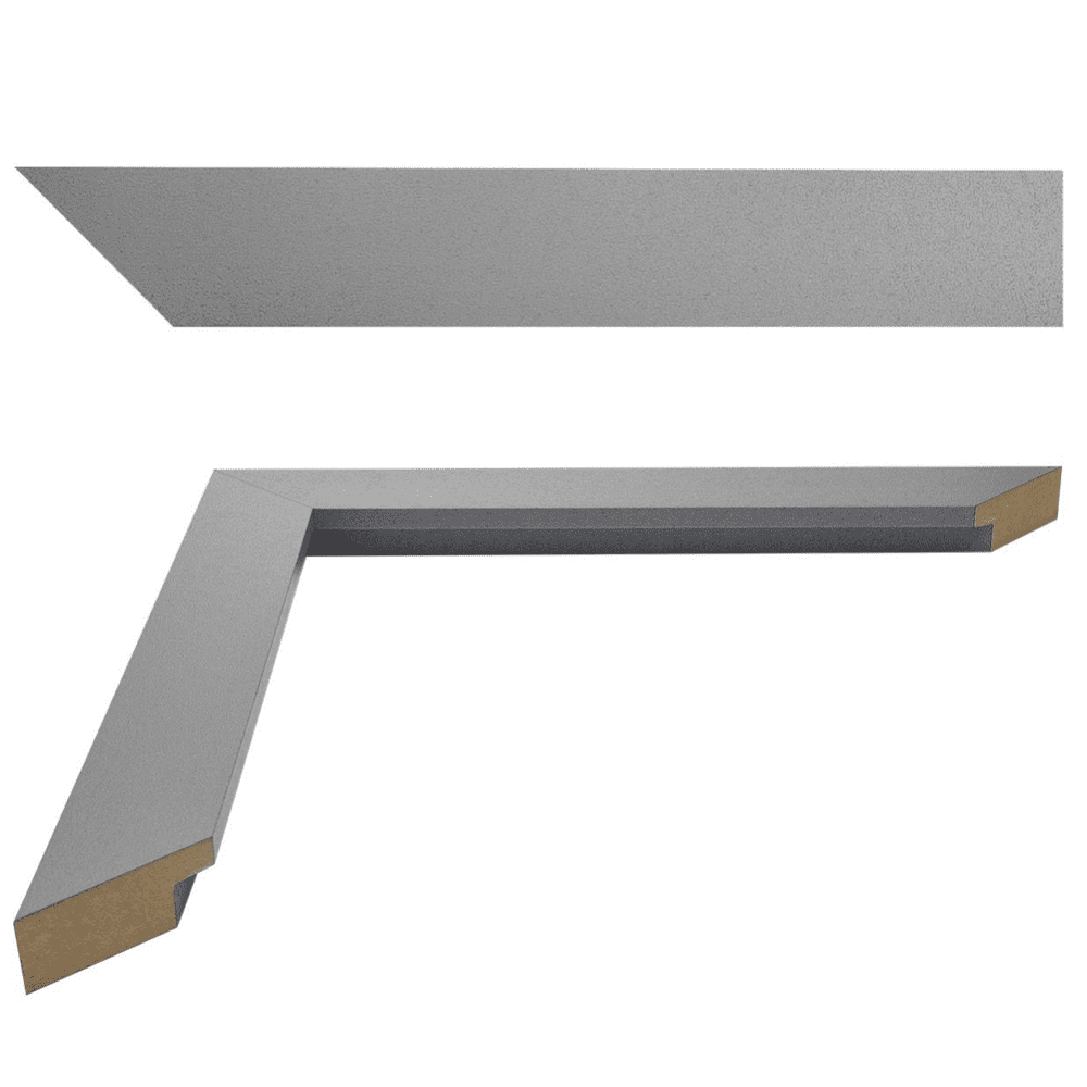 Flat Dark Grey MDF Moulding 30mm x 15mm - 4 x ONE METRE lengths