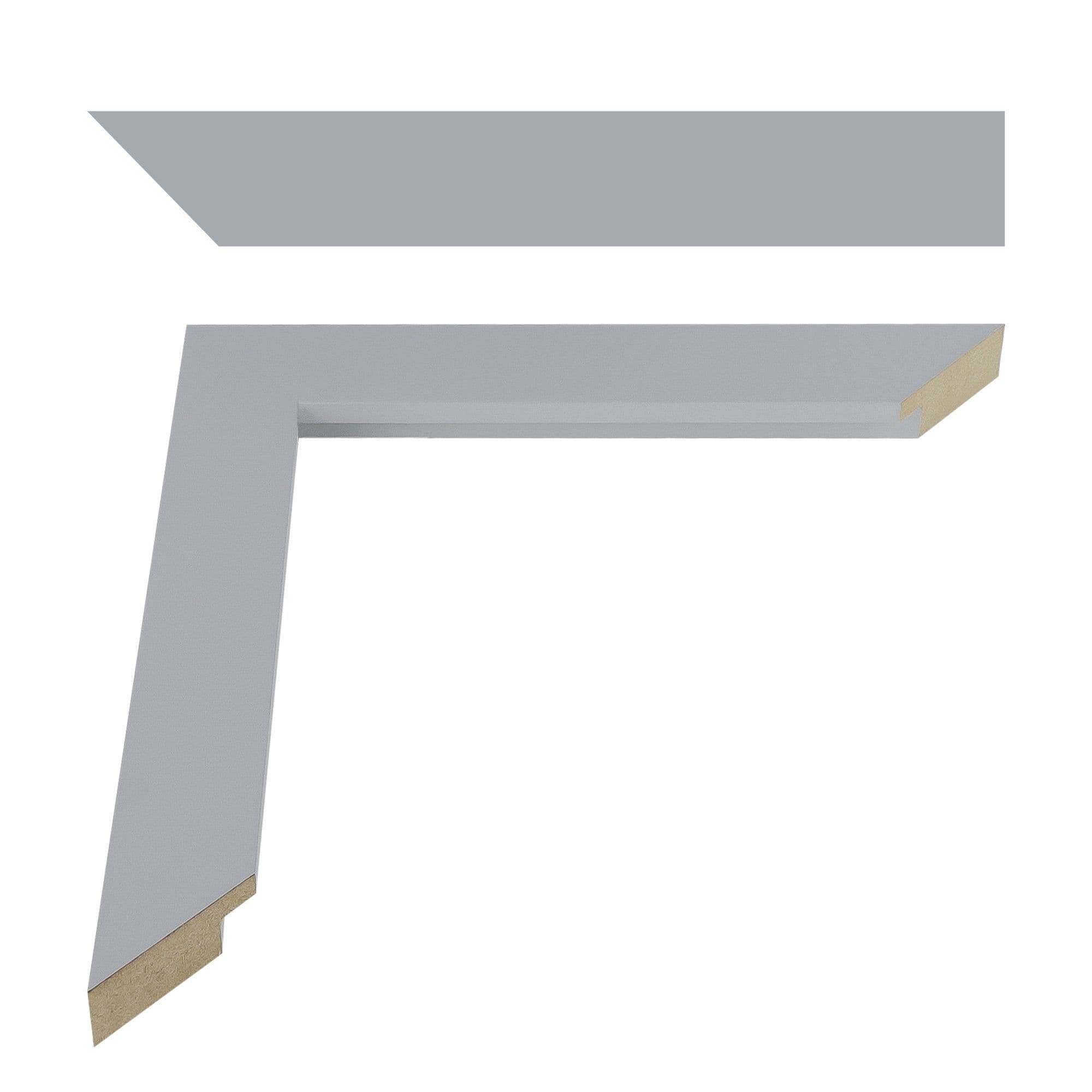 Flat Light Grey MDF Moulding 30mm x 15mm - 4 x ONE METRE lengths