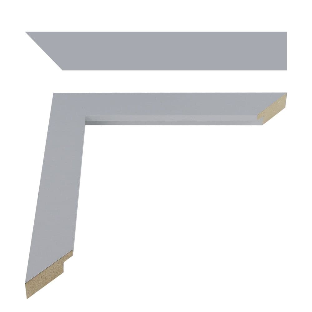 Flat Light Grey MDF Moulding 30mm x 15mm - 4 x ONE METRE lengths