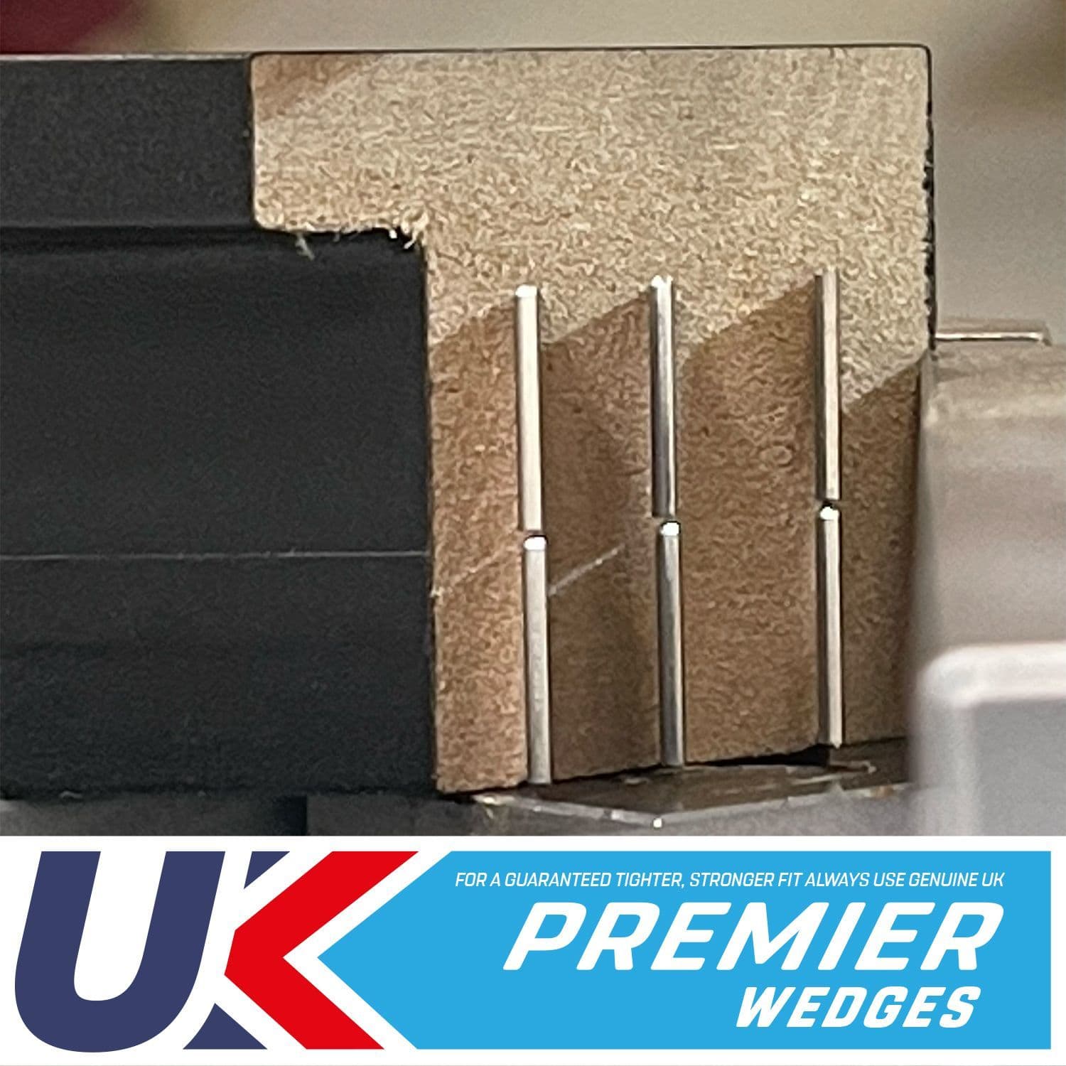 UK Premier AL Framing Wedges/V-Nails - 12mm Hardwood / MDF