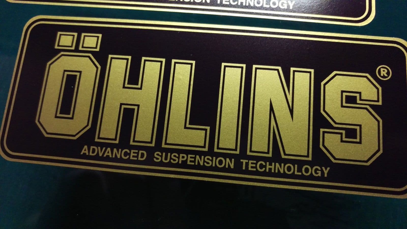 2x Ohlins BLACK & GOLD Decals Stickers Suspension Bike Shock motorcycle ...