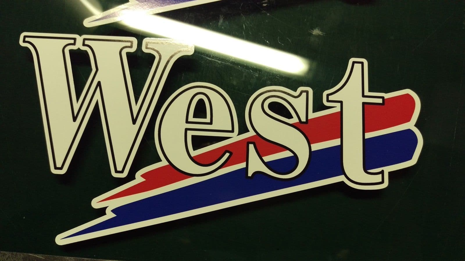 2x West Decals Motorcycle Car Gilera italjet Racing Sticker Printed Vinyl