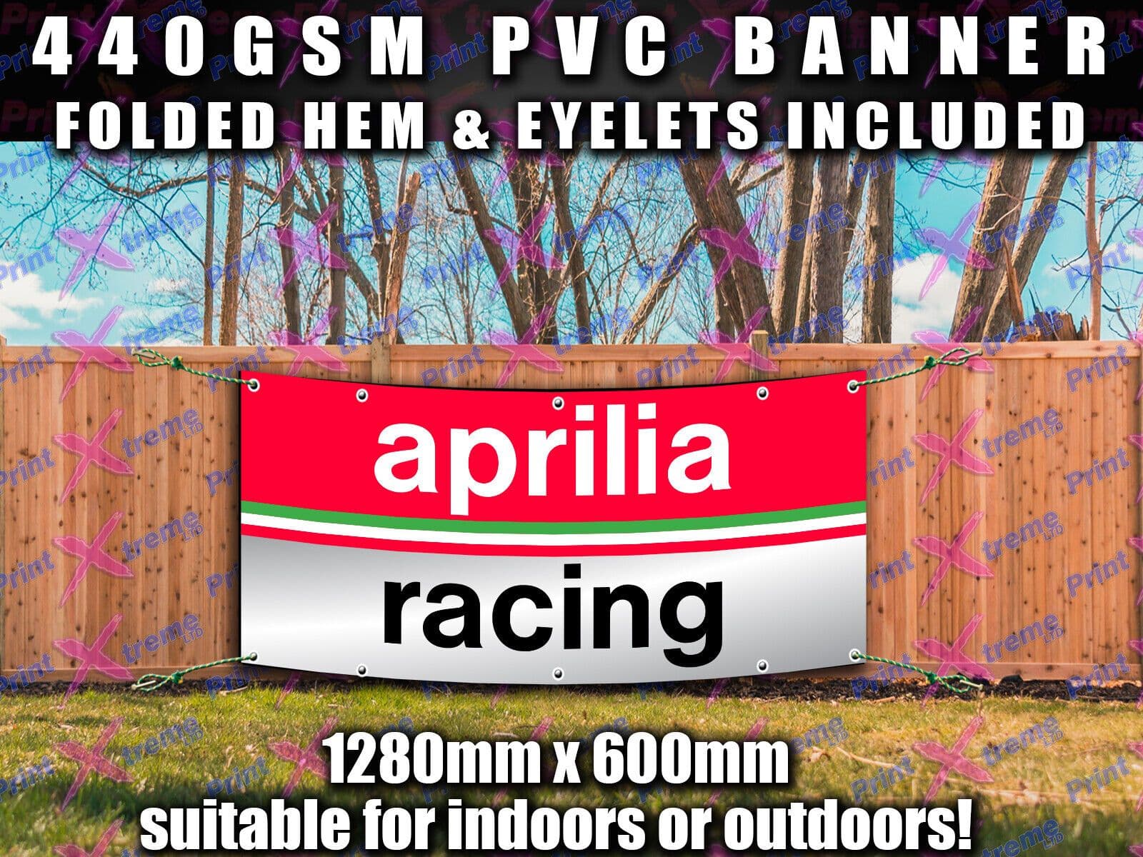 APRILIA RACING BANNER SIGN FLAG Indoor Outdoor workshop garage mancave SHED