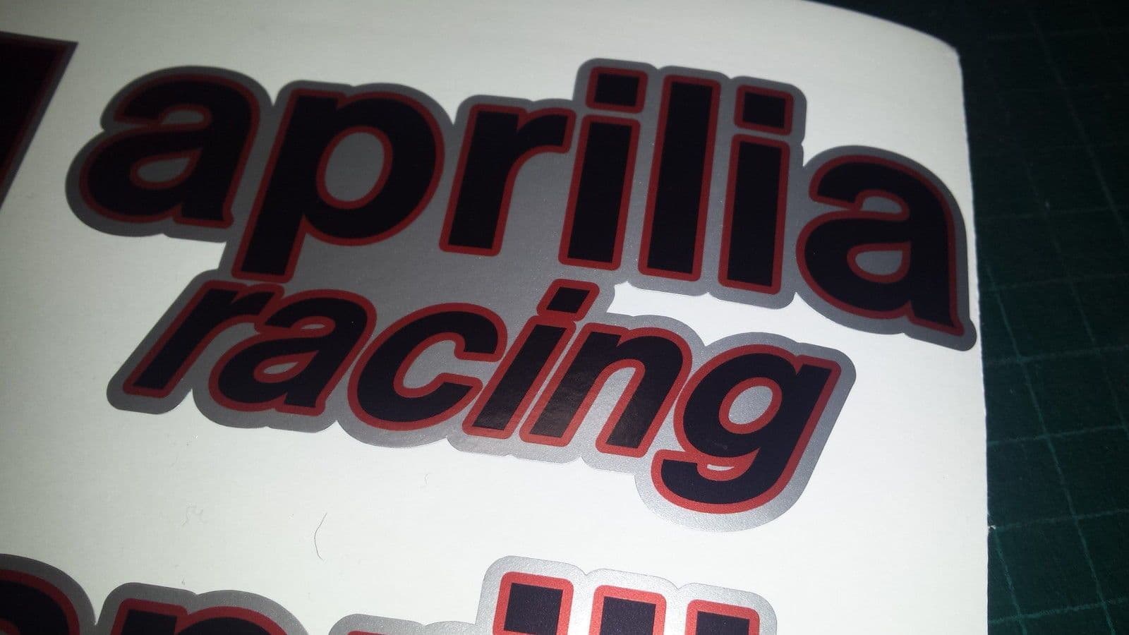 Aprilia RS125 DECALS STICKERS 3COLOUR Black Red Silver RS 125 Racing IP ...