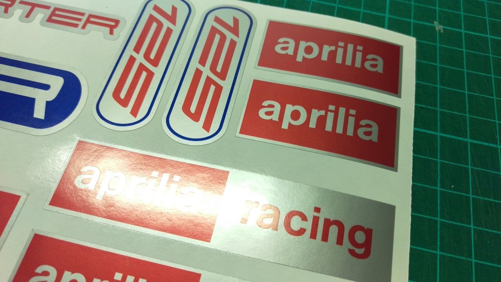 Aprilia SR125 SPORTER decals stickers graphics racing SR 125 blue Red ...