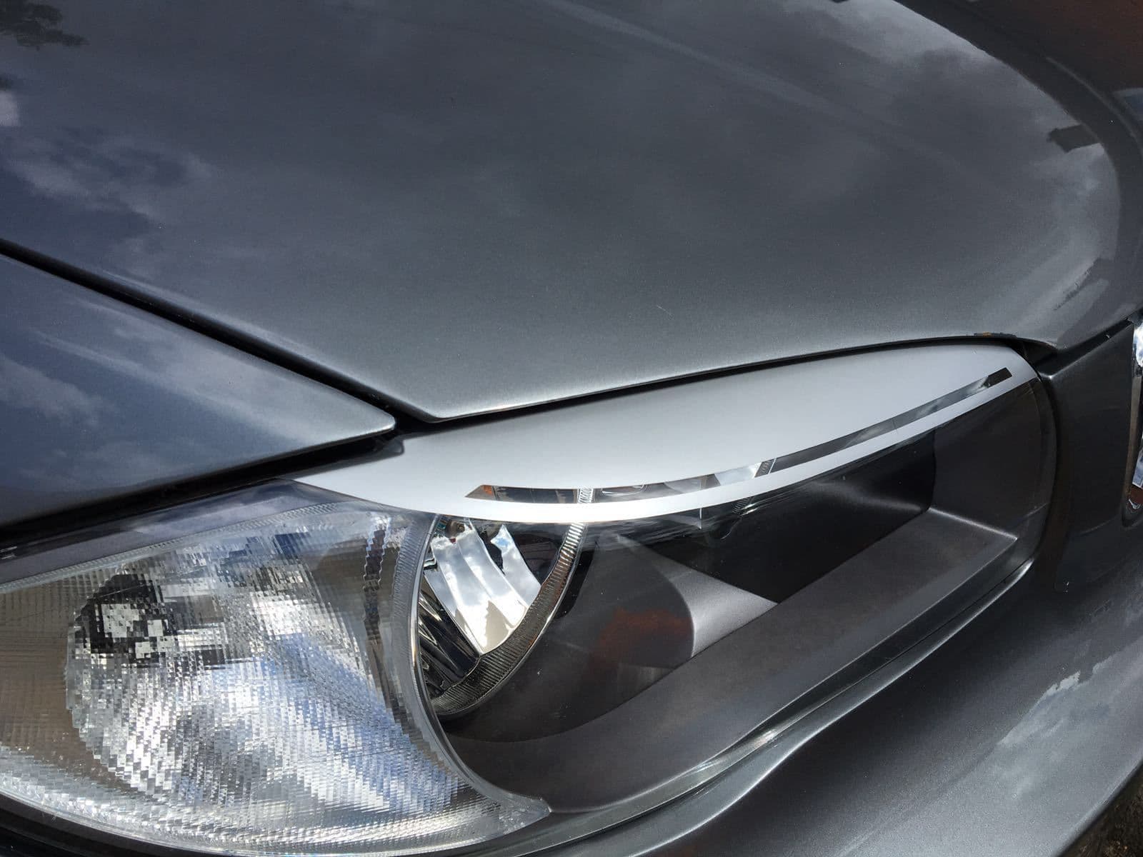 BMW 1 series LCI F/L Style Vinyl Headlight Eyebrow Sticker Decal e81 ...