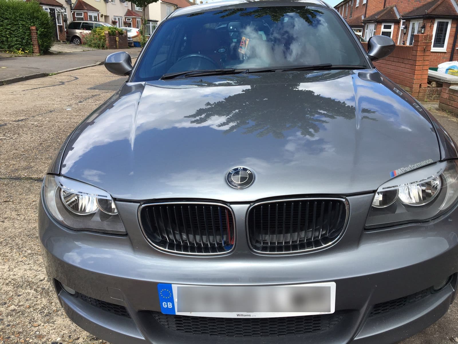 BMW 1 series LCI F/L Style Vinyl Headlight Eyebrow Sticker Decal e81 ...