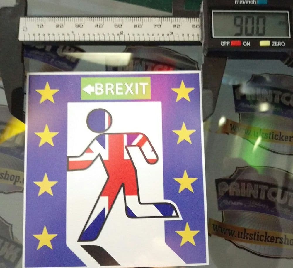 Brexit funny Sticker Decal x1 Referendum EU Euro Union Jack Printed UK ...