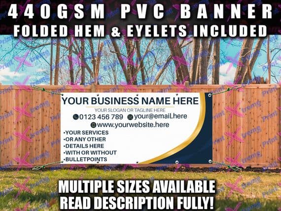 BUSINESS BANNER SIGN SIGNS BUILDER CONSTRUCTION SHOP PROFESSIONAL CORPORATE