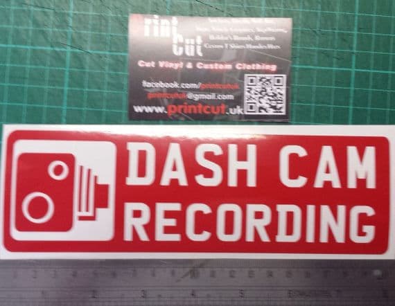 Dashcam Recording Sticker