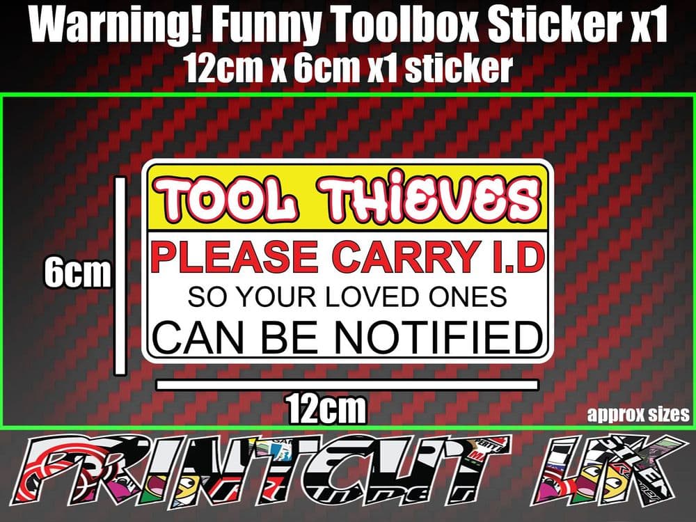 Funny Rude Toolbox Sticker decal tool box tools workshop drill makita ...