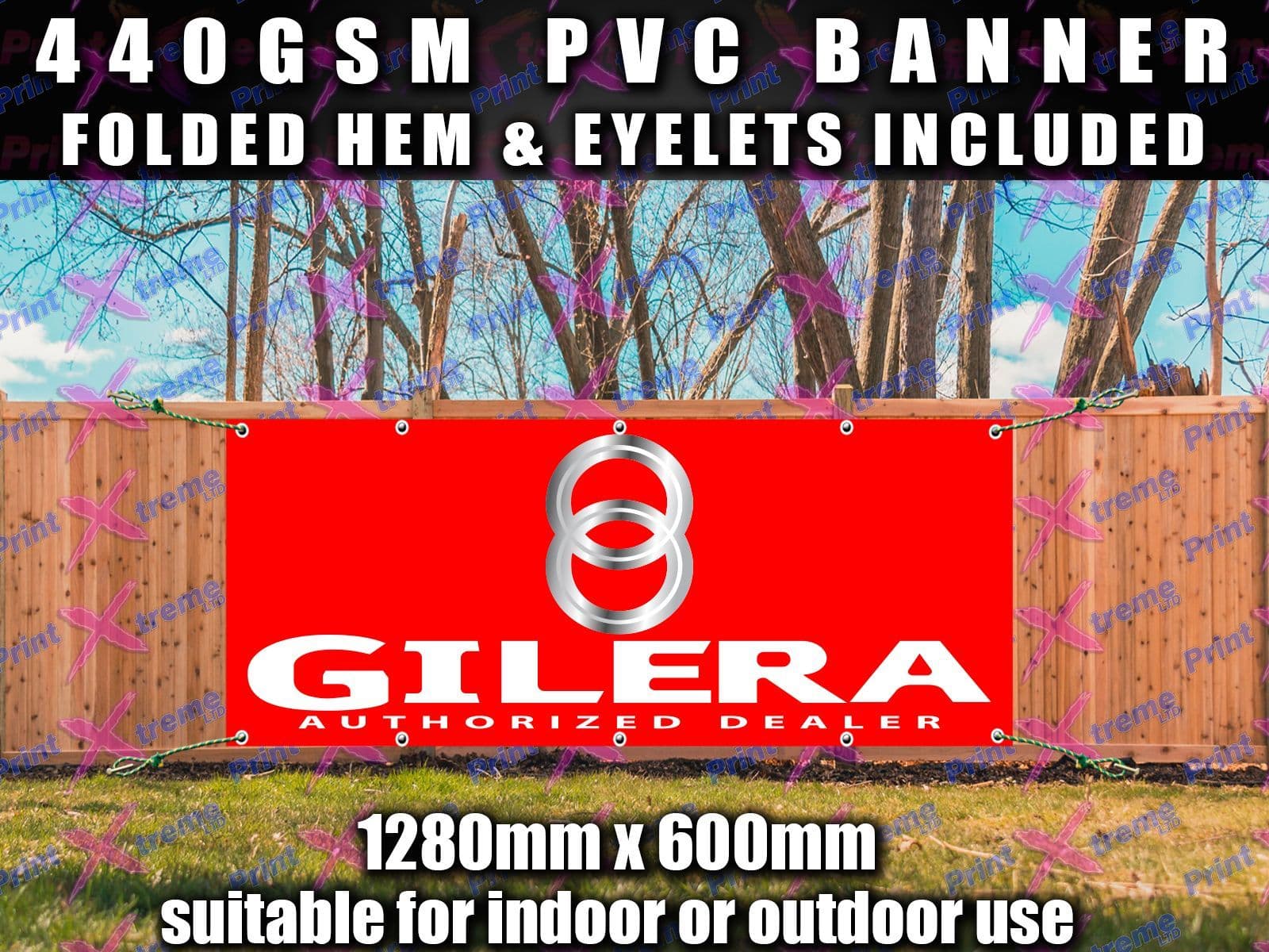 GILERA AUTHORIZED DEALER BANNER SIGN Indoor Outdoor workshop garage man ...