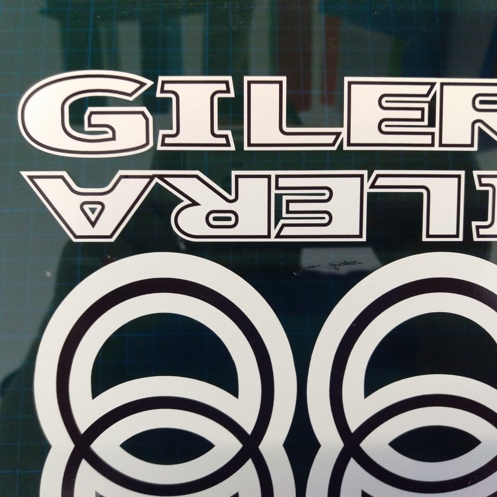 Gilera DNA Decals/Stickers Blue/Black/White Barcode rep