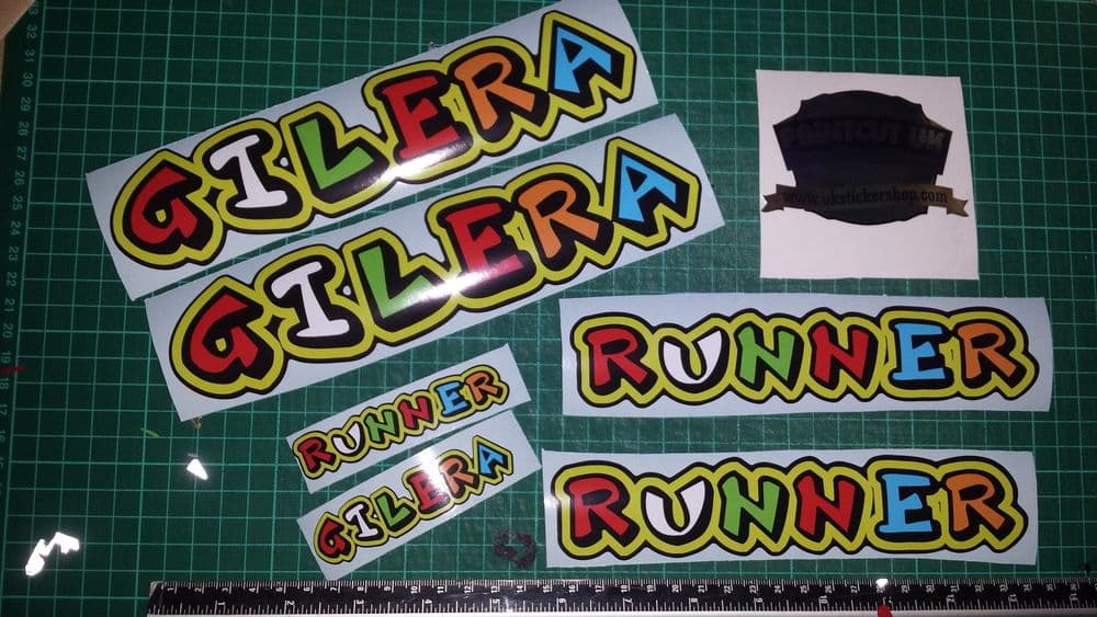 Gilera Runner Decal/Stickers EXCLUSIVE VALENTINO ROSSI SYLE sp vx fx ...