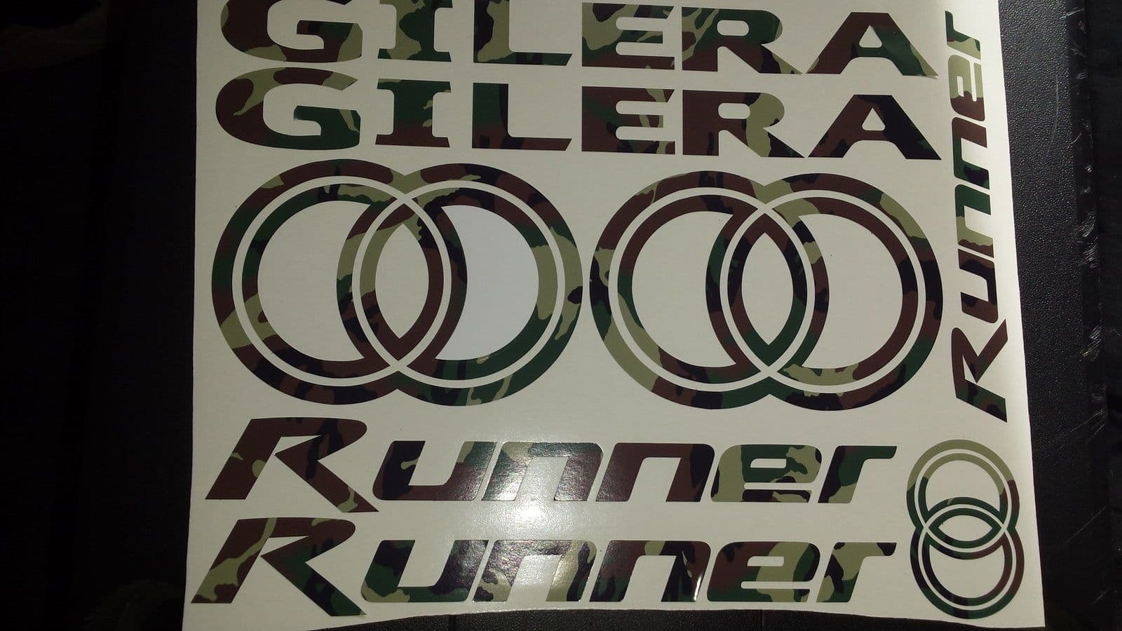 Gilera Runner Decals/Stickers EXCLUSIVE Cammo Army DESIGN sp vx fx vxr ...