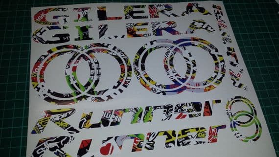 Gilera Runner Decals/Stickers EXCLUSIVE Sticker Bomb DESIGN sp vx fx ...