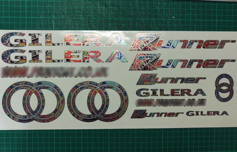 Gilera Runner Decals Stickers EXCLUSIVE StickerBomb sp vx fx vxr fxr st ...