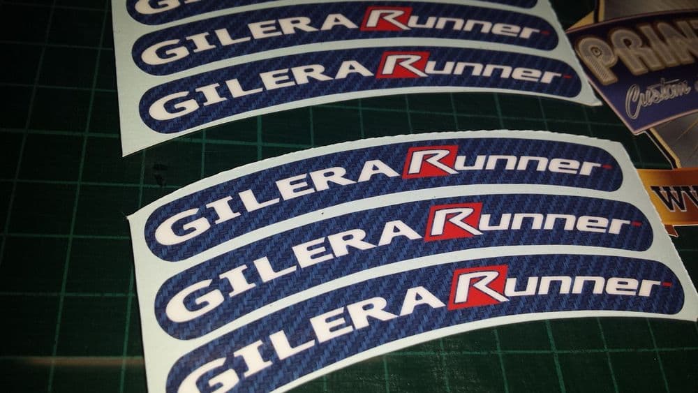 Gilera Runner Rim tape Wheel stickers EXCLUSIVE 50 125 172 180 183 sp ...