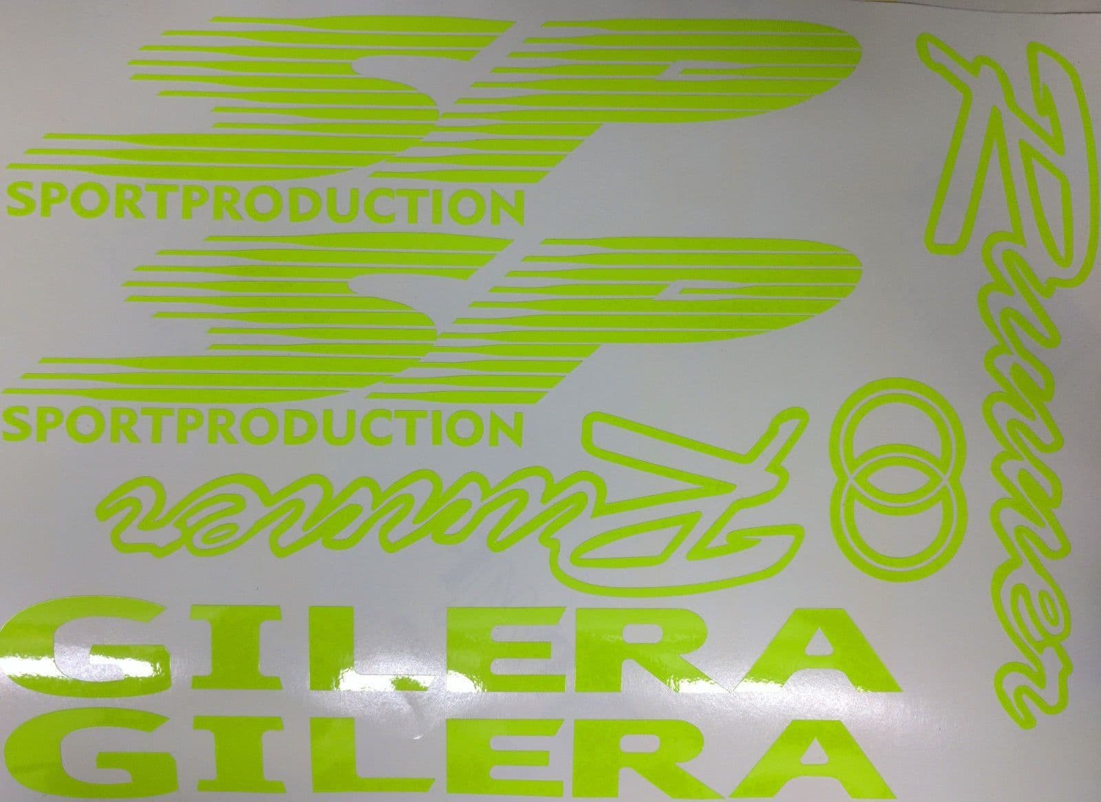 Gilera Runner SP Fluorescent Yellow Sticker/Decal Set SP FX FXR 125 172 ...