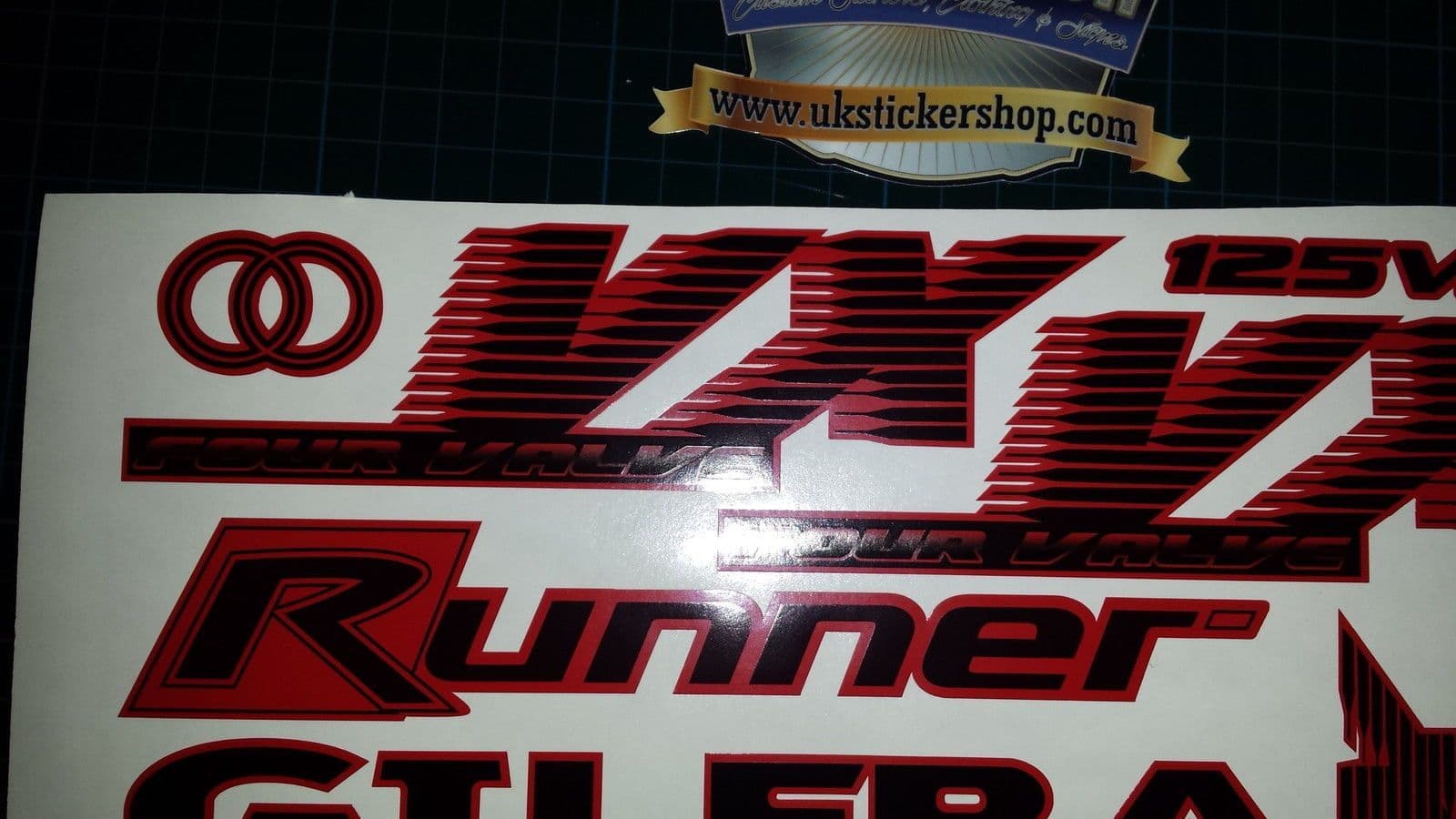 Gilera Runner VX 125 Sticker/Decal Set RED & BLACK 4 STROKE ST VXR