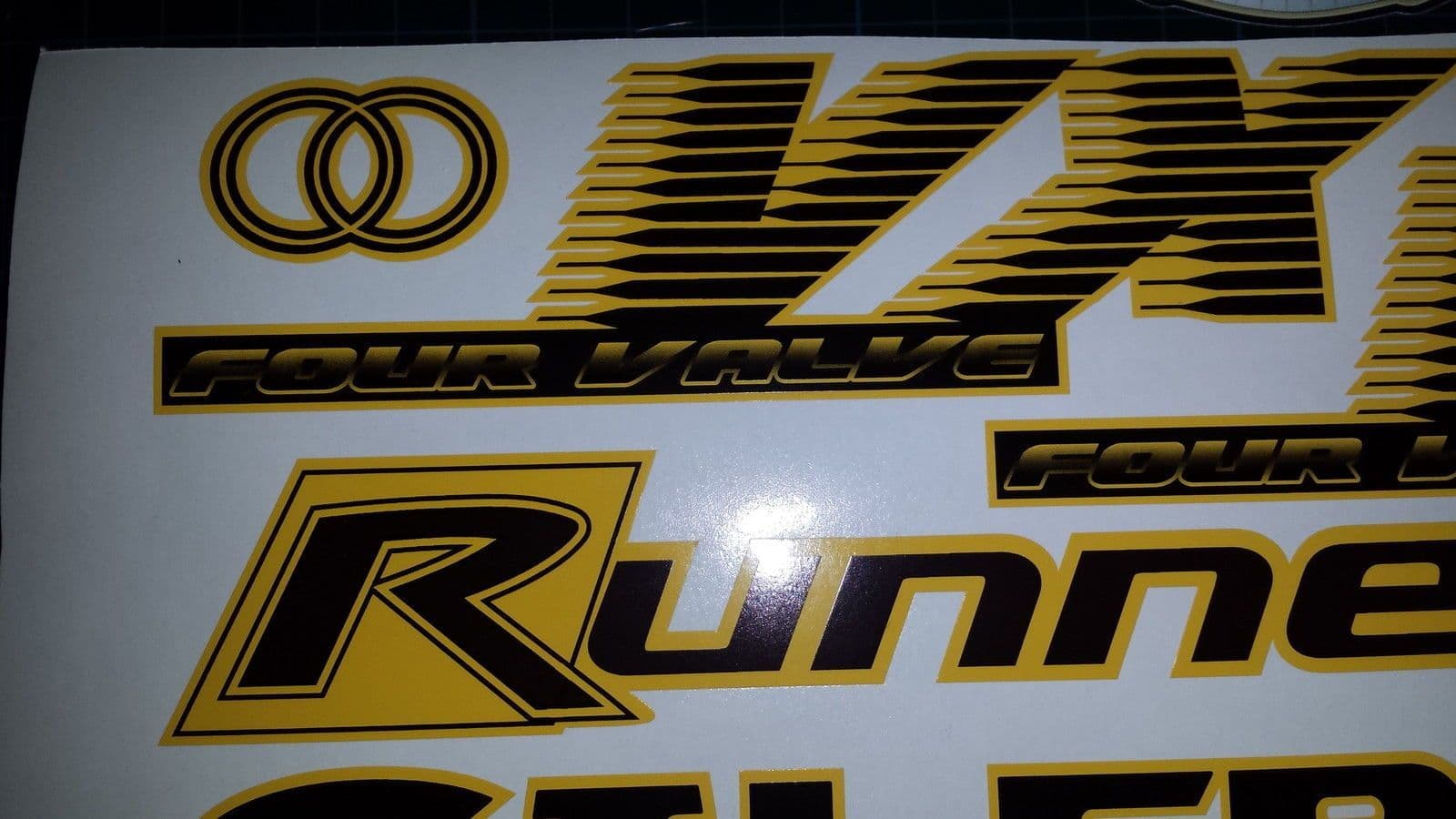 Gilera Runner VX 125 Sticker/Decal Set YELLOW & BLACK 4 STROKE ST VXR