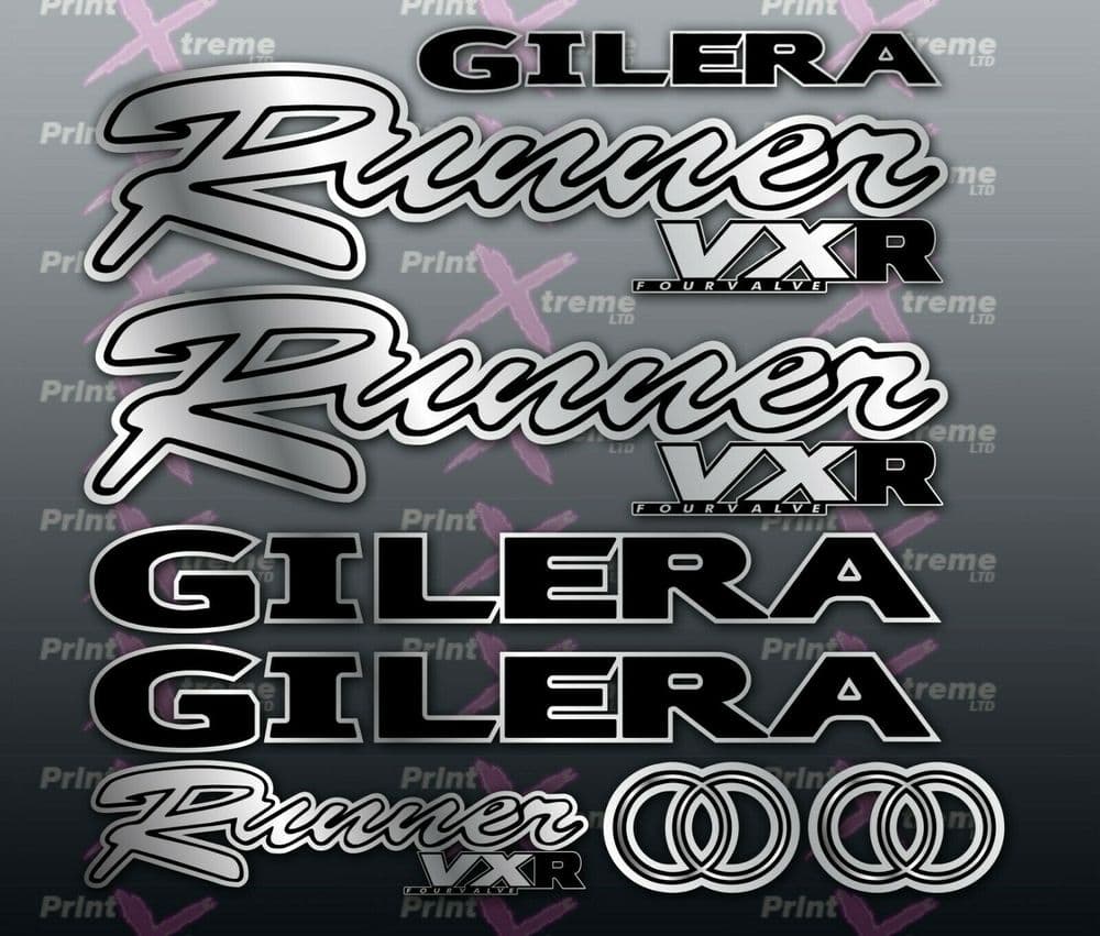 Gilera Runner VXR Style Stickers Decals Set Kit Rep 125 172 180 200