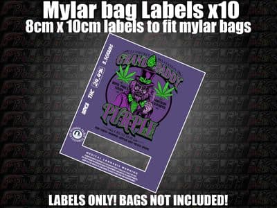 mylar bag labels