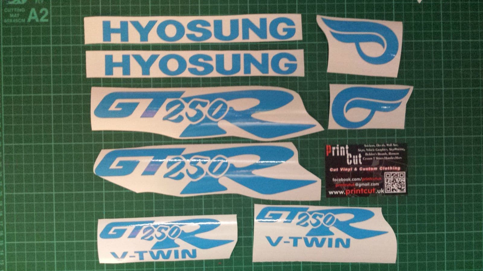 Hyosung GT250R Decals Stickers GT250