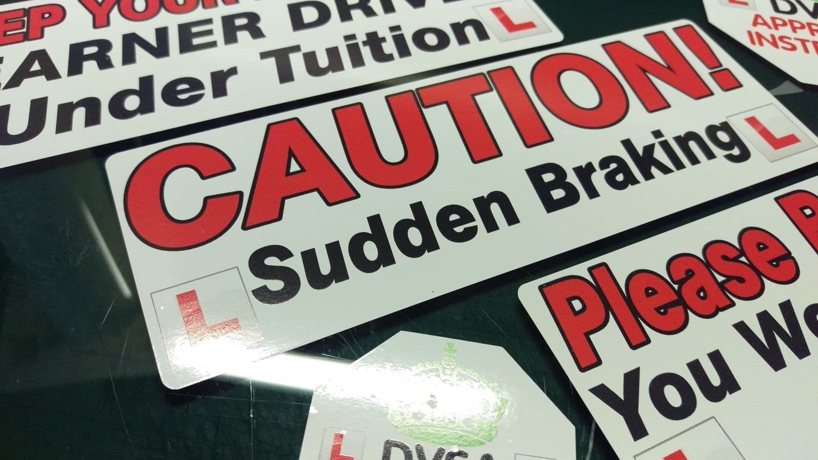 Learner Driver instrcutor car sticker / decal 6 piece set adi dvsa dsa ...