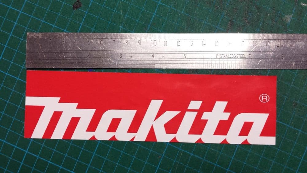 Makita Tool Sticker decals x2 toolbox tool box tools workshop drill refurb