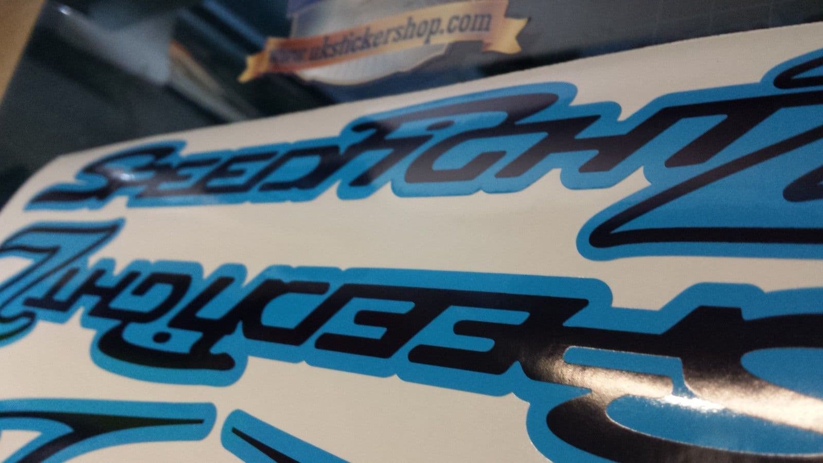 Peugeot Speedfight 2 Sticker/Decal Set BLUE & BLACK 50 70 100 speedy pug