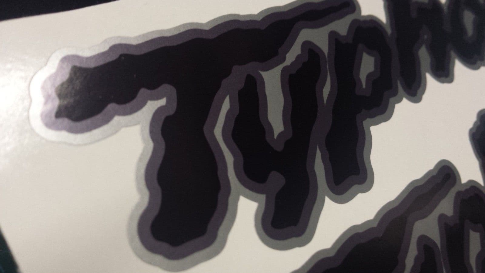 Piaggio Typhoon Decals/Stickers 50 70 80 125 172 183 Black Grey Silver ...