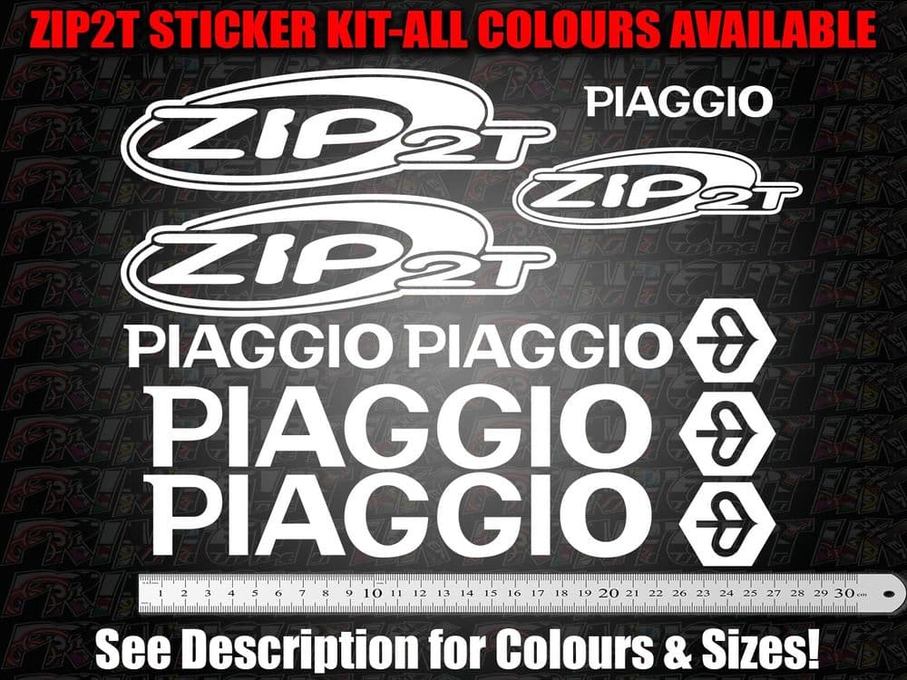 Piaggio Zip 2T Sticker Kit 50 70 125 172 180 183