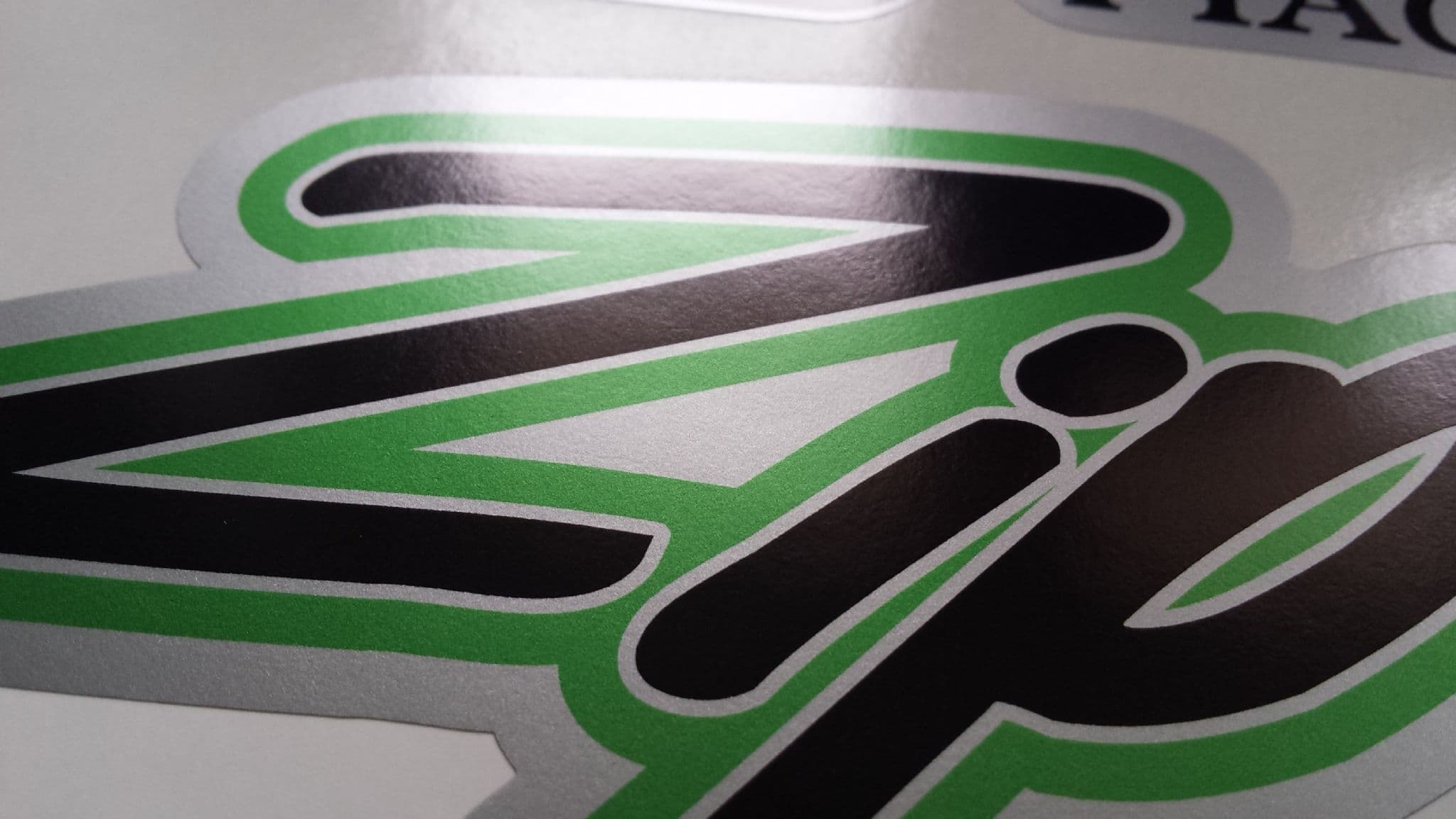 Piaggio ZIP Decals / Sticker Set Full Colour Green Black Silver