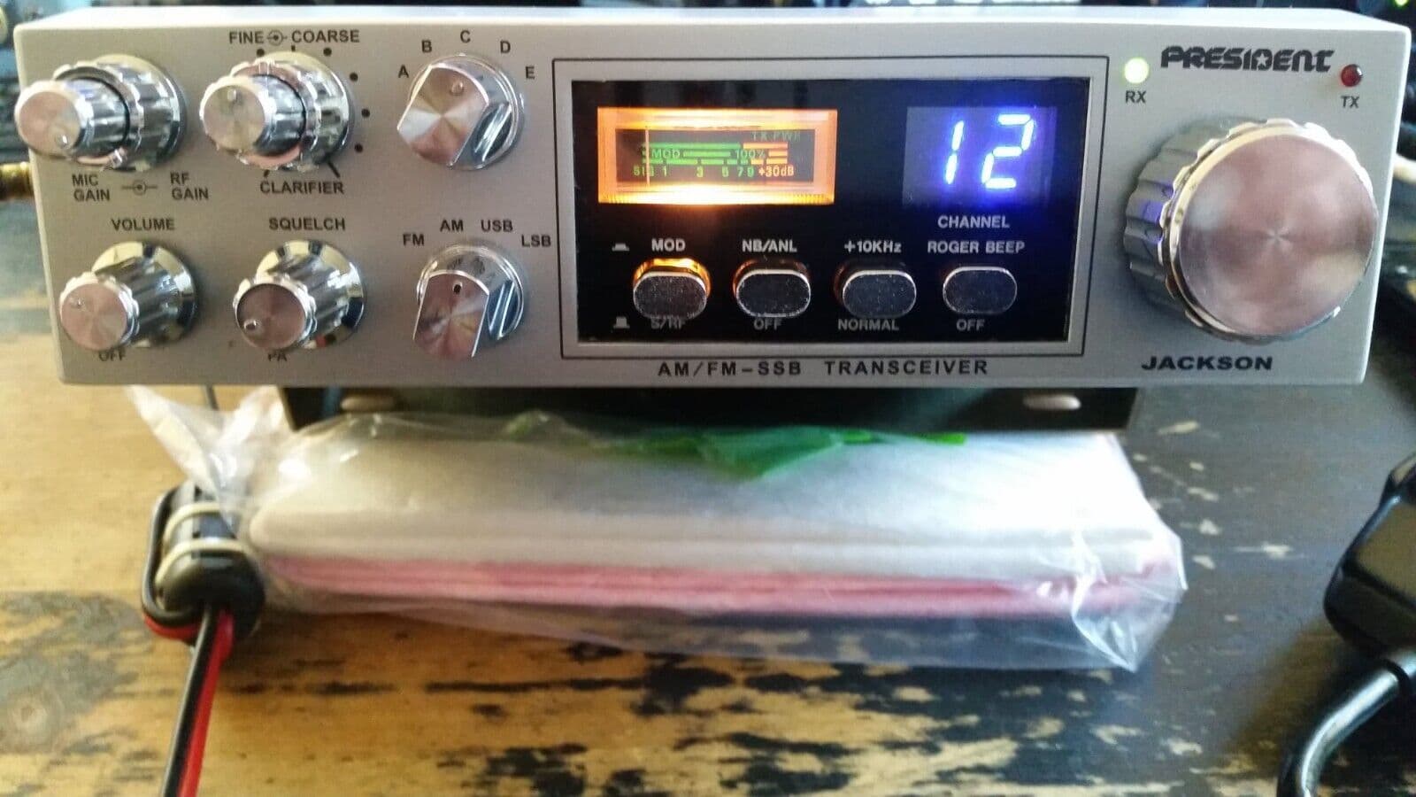 PRESIDENT JACKSON cb radio faceplate Decal Sticker bezel self adhesive ...