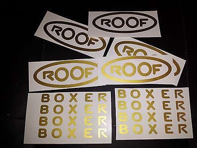 Roof Boxer Helmet Stickers/Decals Available In all Colours