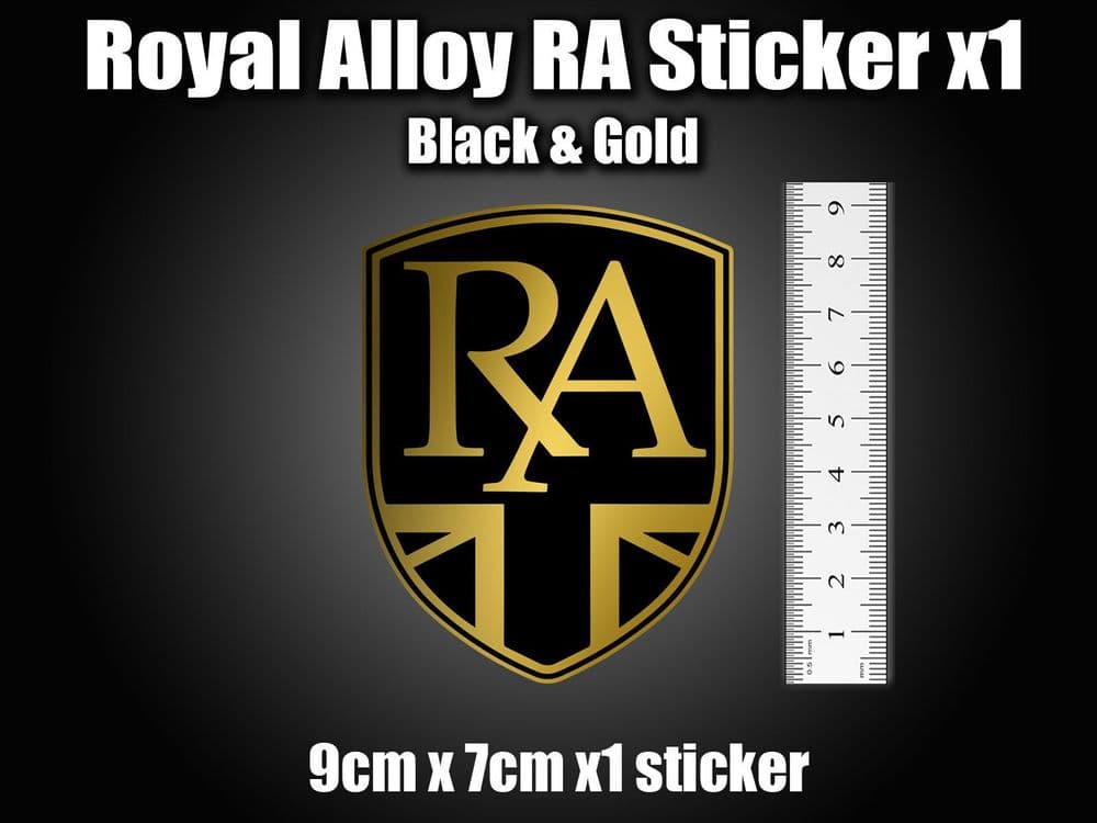 Royal Alloy RA Badge Printed Decal Sticker GT125 GT200 GP125 GP200 ...
