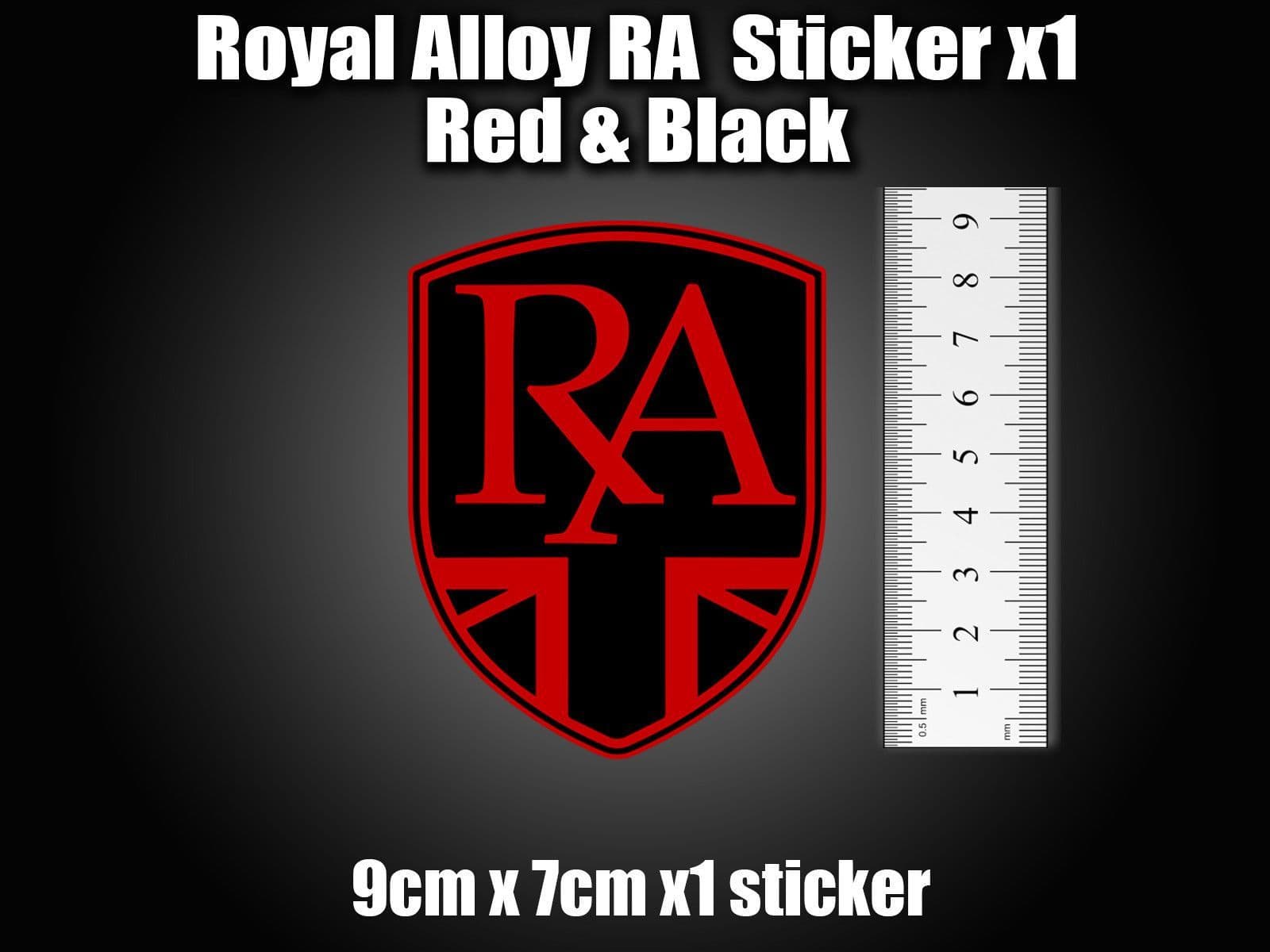 Royal Alloy RA Badge Printed Decal Sticker GT125 GT200 GP125 GP200 ...