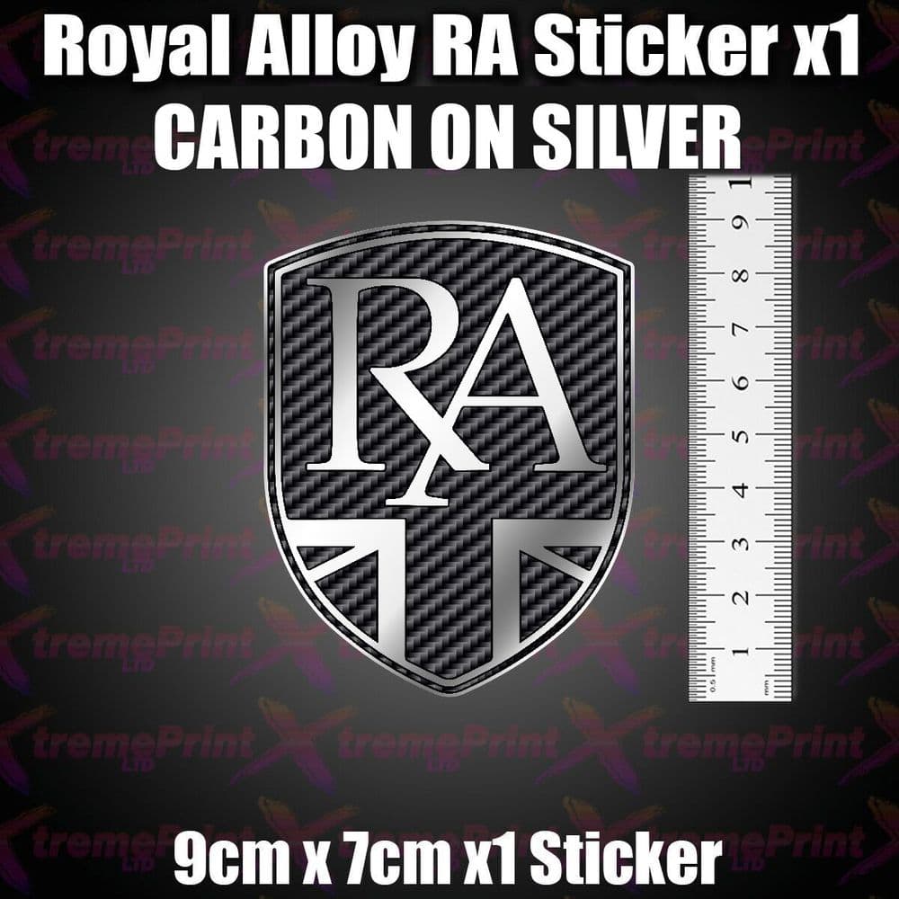 Royal Alloy RA Badge Printed Decal Sticker vinyl GT125 200 GP125 200 TG ...