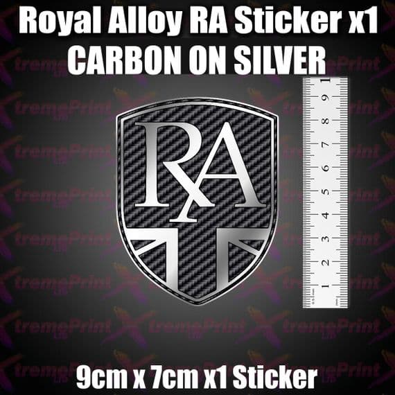 Royal Alloy RA Badge Printed Decal Sticker vinyl GT125 200 GP125 200 TG ...