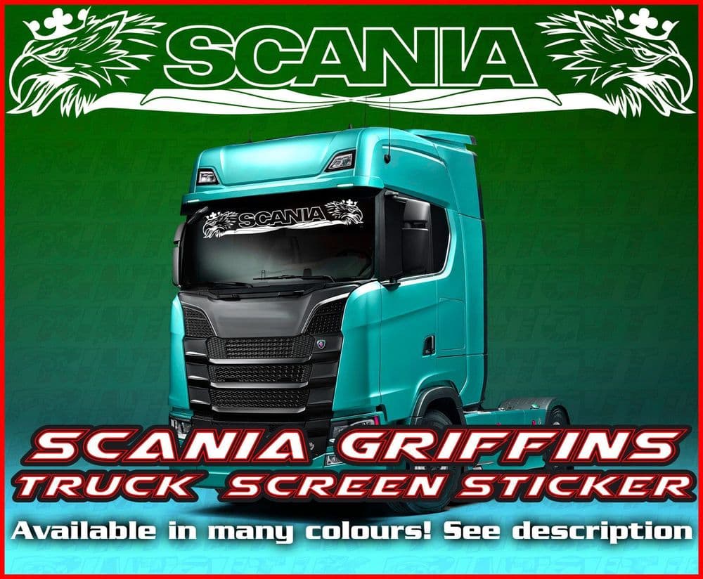 Scania Griffin Sempa Lorry Truck Screen Sticker