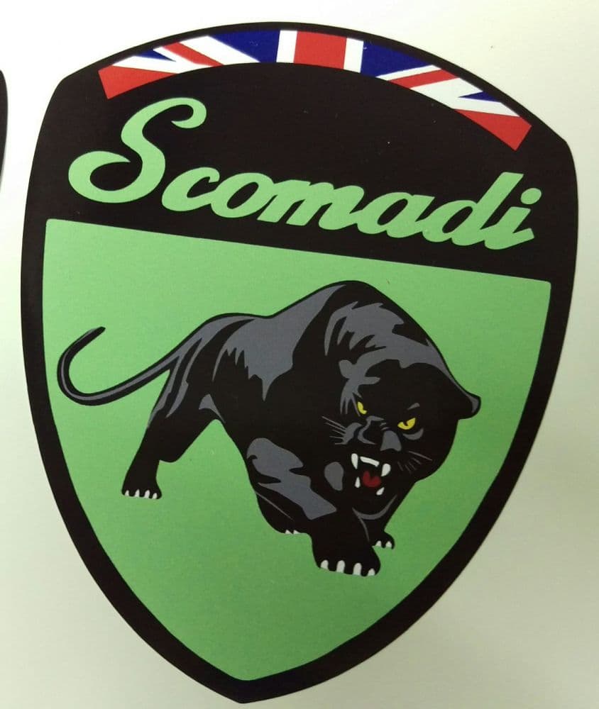 Scomadi Logo Badge Printed Decal Sticker Mod Custom MINT GREEN FP TL 50 ...